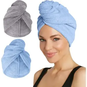 TURBIE TWIST 2-pack Microfiber Hair Towel - Grey