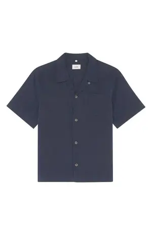 DL1961 Hugh Relaxed Fit Camp Shirt - Nautical