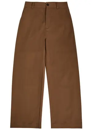 Studio Nicholson Bosworth Curved-leg Cotton Trousers