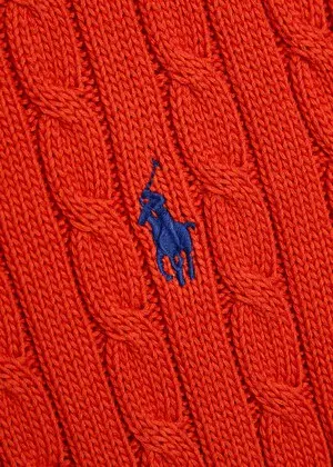 Polo Ralph Lauren Logo-embroidered Cable-knit Cotton Vest
