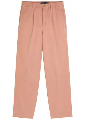 Polo Ralph Lauren Straight-leg Cotton-blend Trousers - Light Pink