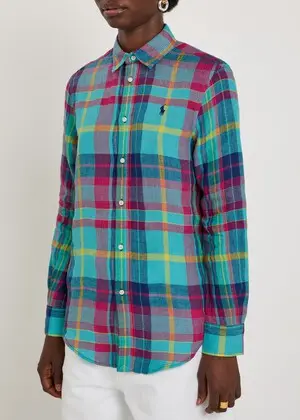 Polo Ralph Lauren Plaid Linen Shirt
