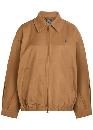 Polo Ralph Lauren Logo-embroidered Twill Jacket - Tan