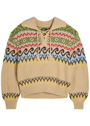 Polo Ralph Lauren Patterned Cotton-blend Jumper