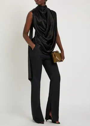 ROKSANDA Vesper Draped Silk Top