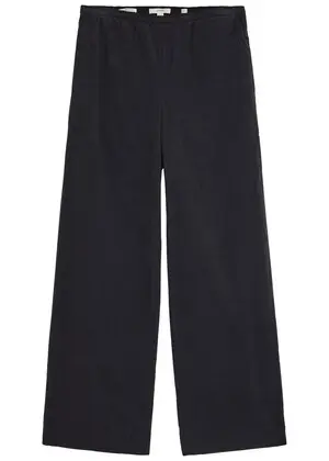 Vince Wide-leg Satin Trousers - Grey