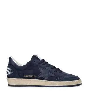 GOLDEN GOOSE Suede Ball Star Sneakers - Navy