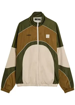 Amiri Panelled Satin-twill Track Jacket