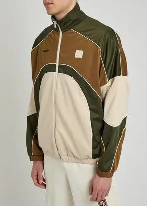 Amiri Panelled Satin-twill Track Jacket