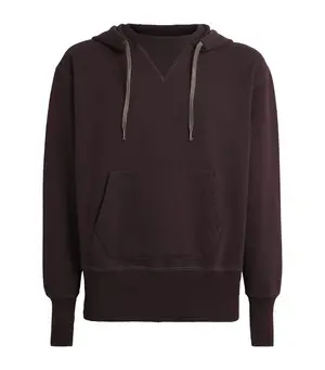 MAISON MARGIELA Cotton Distressed Hoodie - Red