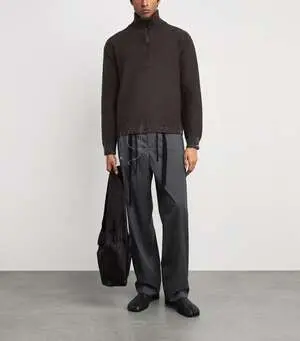 MAISON MARGIELA Wool-blend Quarter-zip Sweater