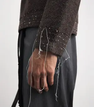 MAISON MARGIELA Wool-blend Quarter-zip Sweater
