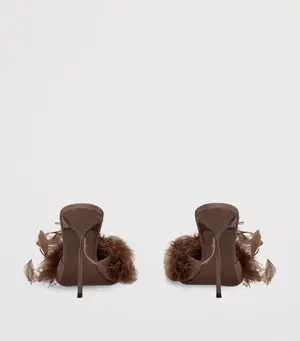 Paris Texas Feather Lidia Mules 105