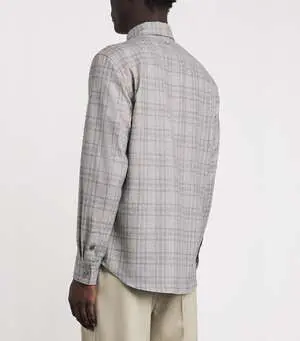 Agnona Silk-wool Check Shirt