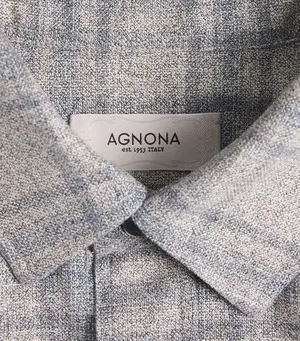 Agnona Silk-wool Check Shirt