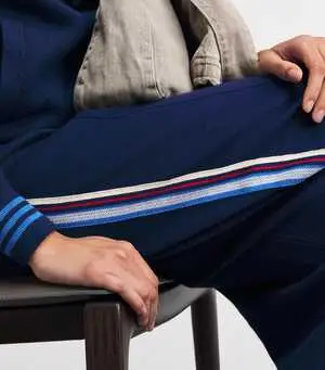 Guest In Residence Cotton-blend Stripe Sweatpants