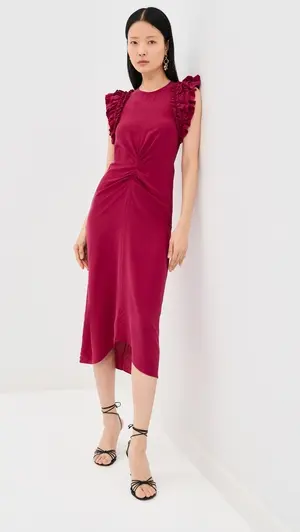 Isabel Marant Étoile Teriany Silk Midi Dress