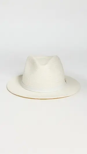 Rag & Bone Packable Straw Fedora - Ivory