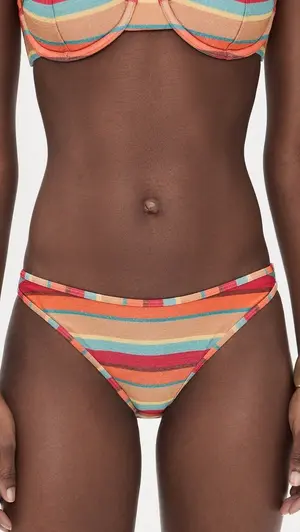 Ramy Brook Striped Isla Bikini Bottoms