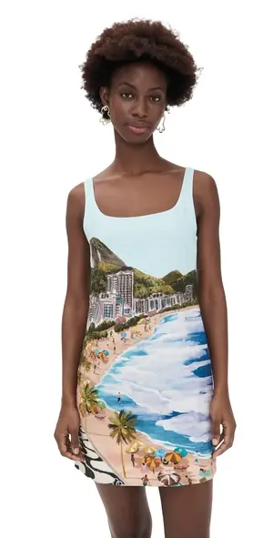 Farm Rio Copacabana Beach Mini Dress
