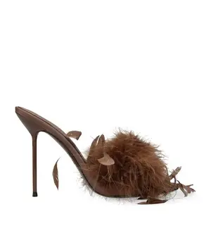 Paris Texas Lidia 105 Feather Mules