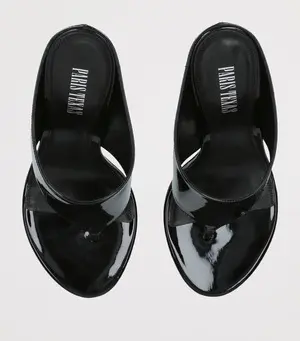 Paris Texas Patent Leather Lidia 105 Mules - Black