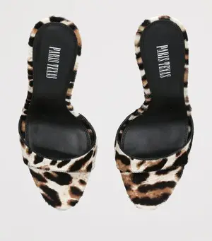 Paris Texas Pony Hair Mules 105 - Brown