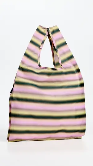 Baggu Ombré Stripe Ripstop Standard Set Of 3 Shopper Bags - Gradient Stripe