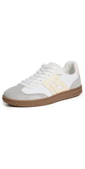 Balmain Swan Sneakers - G91- G91 Blanc/vanille/beige