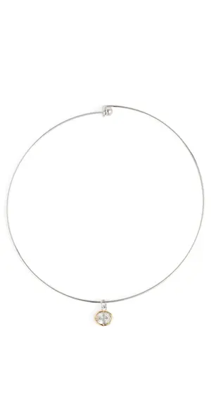 LUV AJ The Marais Pendant Wire Necklace - Silver