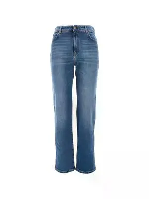 Max Mara Cotton Straight-leg Jeans - Blue