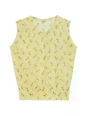 JIL SANDER Printed Vest - Yellow