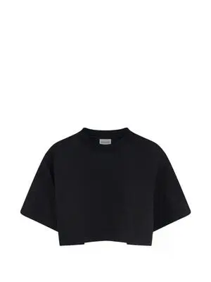 Balenciaga Cropped T-shirt - Black