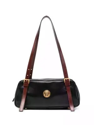 Versace Medusa Appliqué Bowling Bag - Black