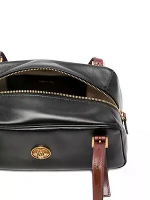 Versace Medusa Appliqué Bowling Bag - Black