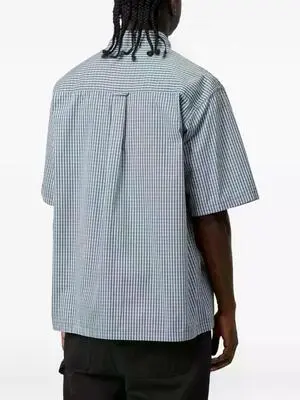 Carhartt Work In Progress Groff Buttoned Checked Shirt - Blue