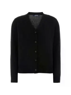 Max Mara V-neck Button Cardigan - Black