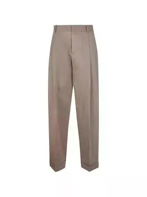 Dsquared2 Cuffed Pleated Trousers - Neutrals
