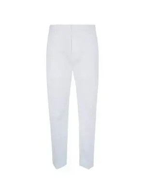 Dsquared2 Plaque Cotton Trousers - White