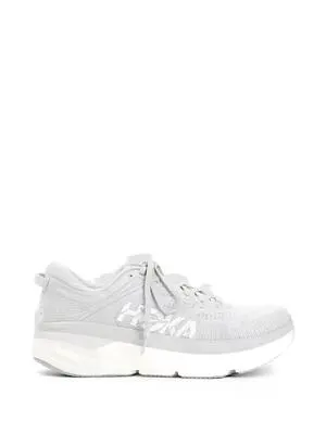 HOKA Bondi 7 Knit Low-top Sneakers - Grey