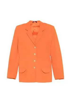 Versace 1990s Button Jacket - Orange