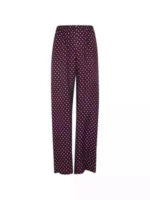 LAURA URBINATI Polka-dot Trousers - Purple