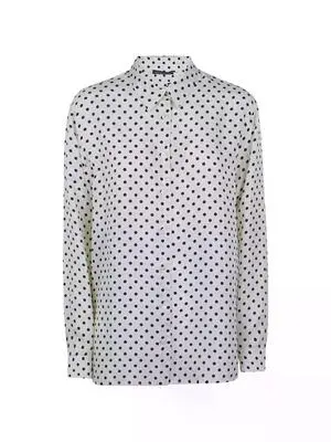LAURA URBINATI Polka Dot Shirt - White