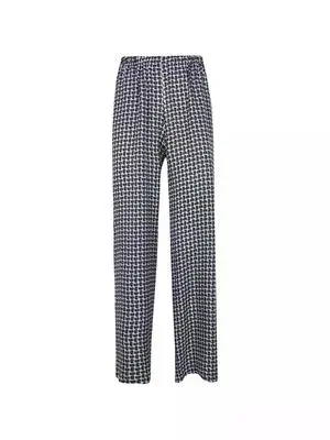 LAURA URBINATI Paisley Print Trousers - White