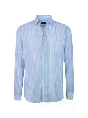 BARBA NAPOLI Striped Shirt - Blue
