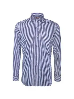 BARBA NAPOLI Striped Shirt - Blue