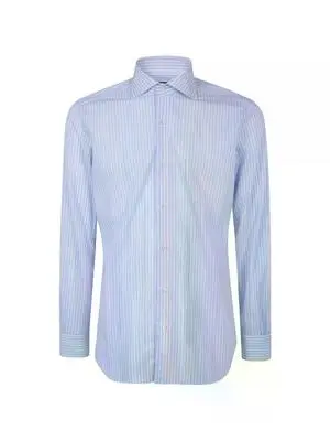 BARBA NAPOLI Striped Shirt - Blue
