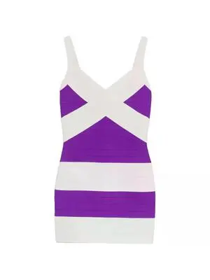 Herve Leger The Vip Mini Dress - Purple