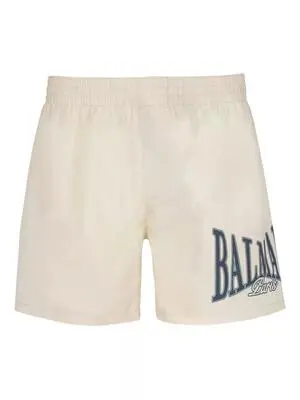 Balmain Printed Swim Shorts - Neutrals