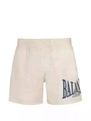 Balmain Printed Swim Shorts - Neutrals